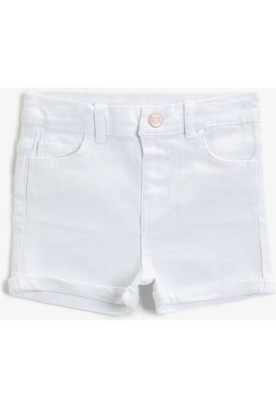 Koton Cepli Şort Düğmeli Pamuklu