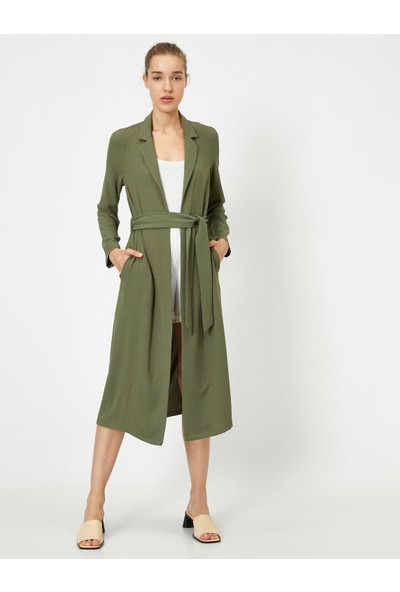 Koton Kadın Kemerli Uzun Kimono
