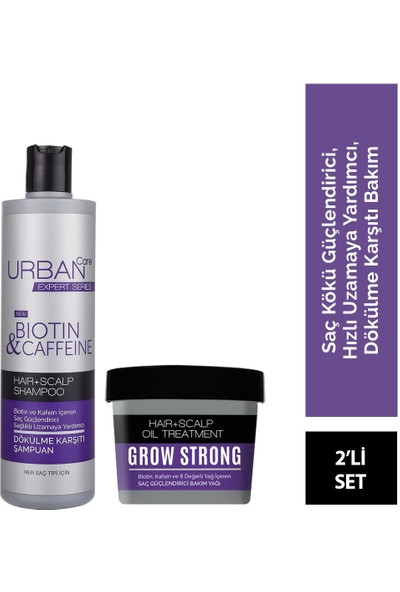 Expert Saç Güçlendirici Bakım Yağı 240 ml + Saç Bakım Şampuanı 350 ml 2'li Set