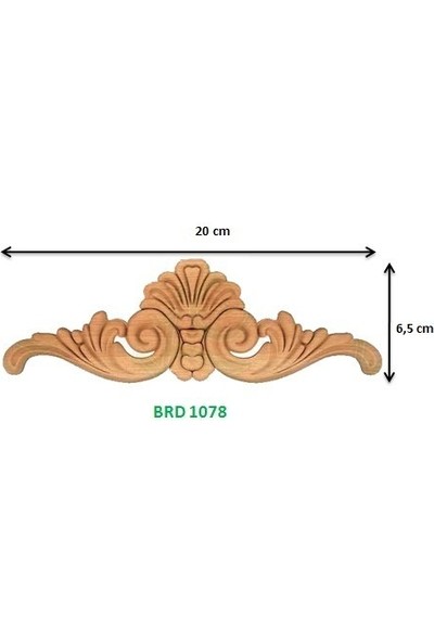 Altın İş 22 x 10 x 1 cm Ahşap Oymalı Boyanabilir Dekoratif Taç Motif Aplik Altın İş 22 x 10 x 1 cm Ahşap Oymalı Boyanabilir Dekoratif Taç Motif Aplik