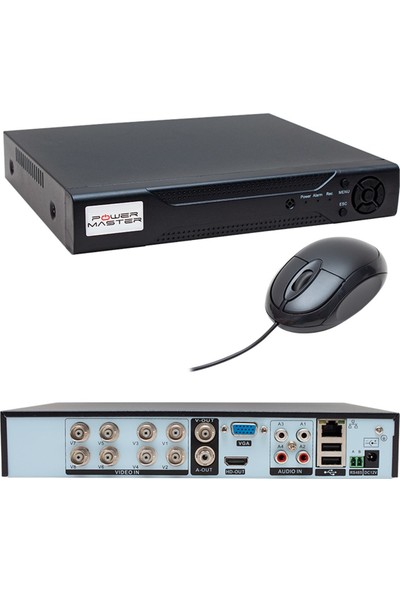 Powermaster Ahd/analog/tvı/cvı 1080N 8 Kanal Dvr/xxvr Kayıt Cihazı (Xmeye)