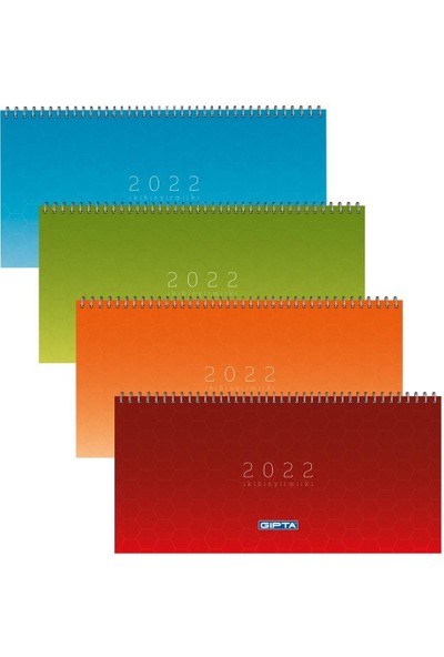Gıpta 2022 Haftalık Spiralli Masa Takvimi 16 x 33 cm 4'lü Gıpta 2022 Haftalık Spiralli Masa Takvimi 16 x 33 cm 4'lü