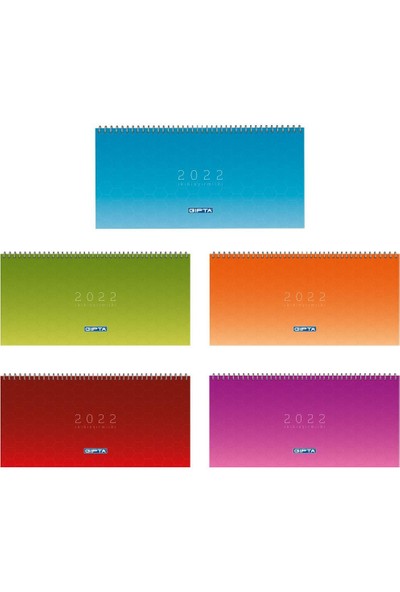 Gıpta 2022 Haftalık Spiralli Masa Takvimi 16 x 33 cm 5'li Gıpta 2022 Haftalık Spiralli Masa Takvimi 16 x 33 cm 5'li