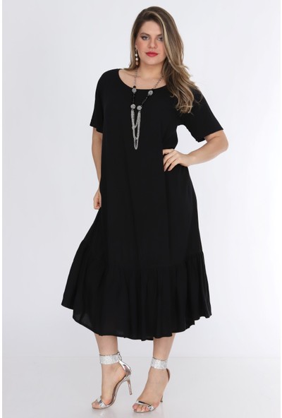 Schık Kadın Büyük Beden Elbise Siyah 1569 Schık Kadın Büyük Beden Elbise Siyah 1569