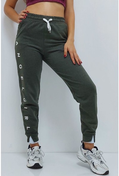 Kostüm Sarayı Angel Baskılı Pantolon Haki