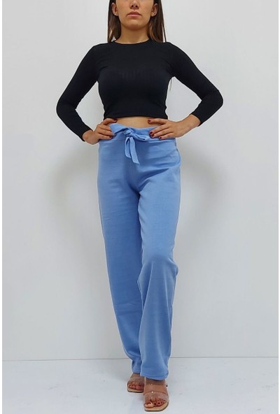 Kostüm Sarayı Cepsiz Salaş Pantolon Mavi