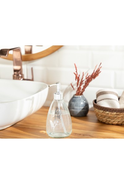 English Home Elegance Banyo Sıvı Sabunluk 9X19 cm Silver