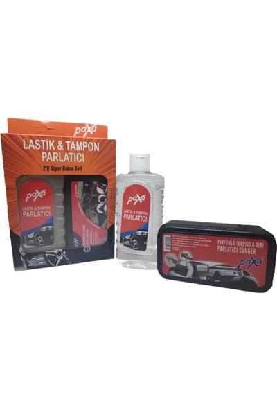Paxa Lastik ve Tampon Parlatıcı Bakım Seti 2'li Paxa Lastik ve Tampon Parlatıcı Bakım Seti 2'li