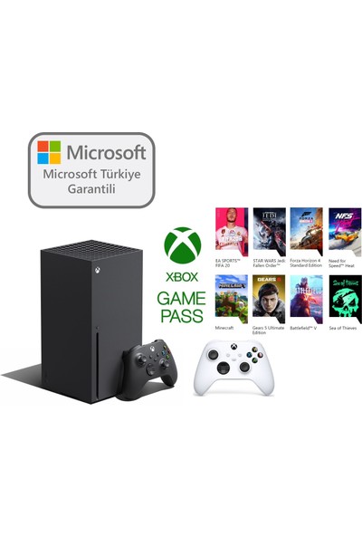 Microsoft RRT-00010 Xbox Series x 1TB SSD Oyun Konsolu Siyah + 1 Kol Beyaz + 1 Yıl Gamepass ( Microsoft Türkiye Garantili ) Microsoft RRT-00010 Xbox Series x 1TB SSD Oyun Konsolu Siyah + 1 Kol Beyaz + 1 Yıl Gamepass ( Microsoft Türkiye Garantili )