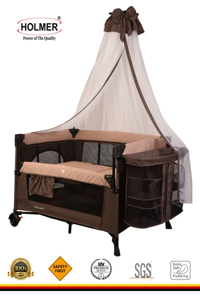 Holmer Maxi Comfort Coolstyle Anne Yanı Deluxe Kumaş Cibinlikli Oyun Parkı 70x110cm Holmer Maxi Comfort Coolstyle Anne Yanı Deluxe Kumaş Cibinlikli Oyun Parkı 70x110cm