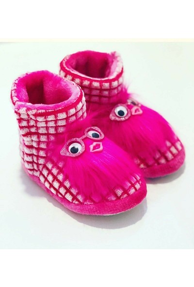 Darklow Unisex Bebek ve Çocuk Desenli Panduf Ev Terliği Fuşya Darklow Unisex Bebek ve Çocuk Desenli Panduf Ev Terliği Fuşya