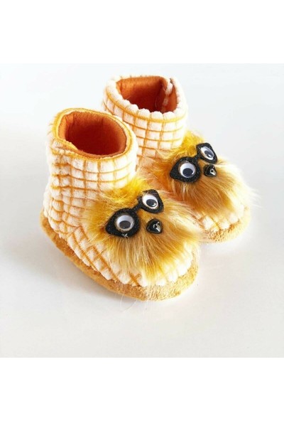 Darklow Unisex Bebek ve Çocuk Desenli Panduf Ev Terliği Sarı Darklow Unisex Bebek ve Çocuk Desenli Panduf Ev Terliği Sarı