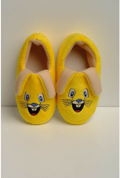 Darklow Kız Bebek ve Çocuk Pudra Kulakçıkı Panduf Ev Terliği Sarı Darklow Kız Bebek ve Çocuk Pudra Kulakçıkı Panduf Ev Terliği Sarı