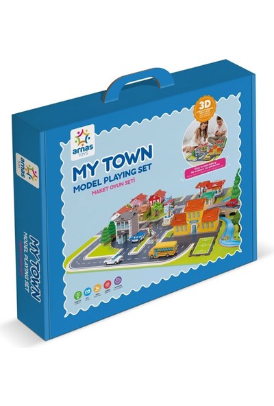 Arnas Toys 3D Boyutlu Karton Şehir Oyun Seti Arnas Toys 3D Boyutlu Karton Şehir Oyun Seti