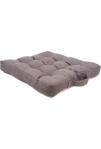 Rocher Maison Lüks Keten Sandalye Minderi Koyu Kahverengi 45x45 cm Rocher Maison Lüks Keten Sandalye Minderi Koyu Kahverengi 45x45 cm