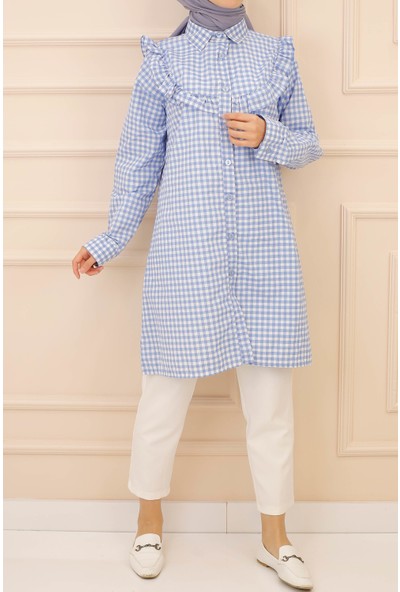 İmaj Butik İmaj Pötikare Tunik Gömlek-Bebe Mavi İmaj Butik İmaj Pötikare Tunik Gömlek-Bebe Mavi