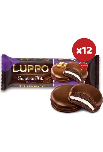 Luppo Sandviç Kek Kakaolu 184 gr x 12 Adet
