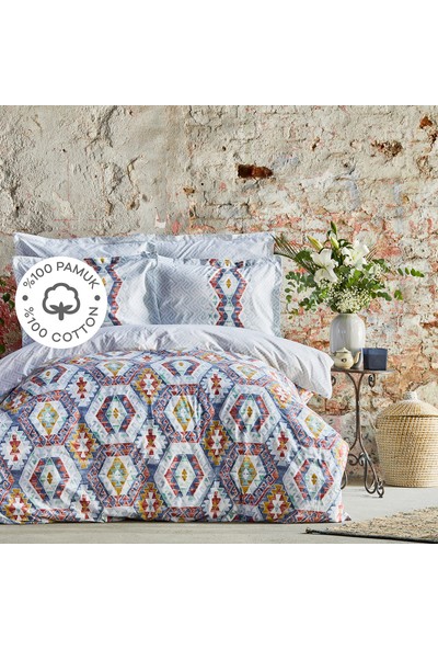 Karaca Home Besta %100 Pamuk Tek Kişilik Nevresim Takımı İndigo Karaca Home Besta %100 Pamuk Tek Kişilik Nevresim Takımı İndigo