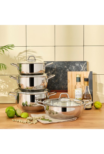 Emsan Kilyos 8 Parça Tencere Seti