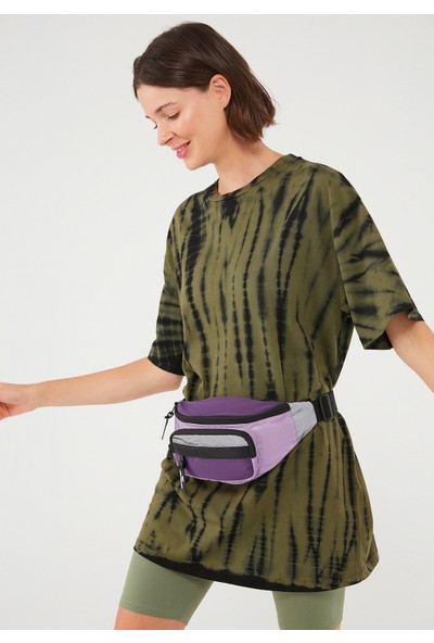 Mavi Lila Bel Çantası