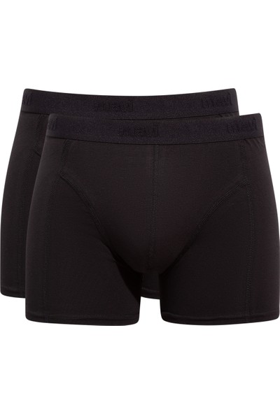 Mavi Erkek 2li Basic Siyah Boxer Seti 092854-900