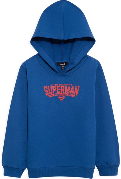 Mavi Erkek Çocuk Superman Baskılı Lacivert Sweatshirt 6632934340 Mavi Erkek Çocuk Superman Baskılı Lacivert Sweatshirt 6632934340