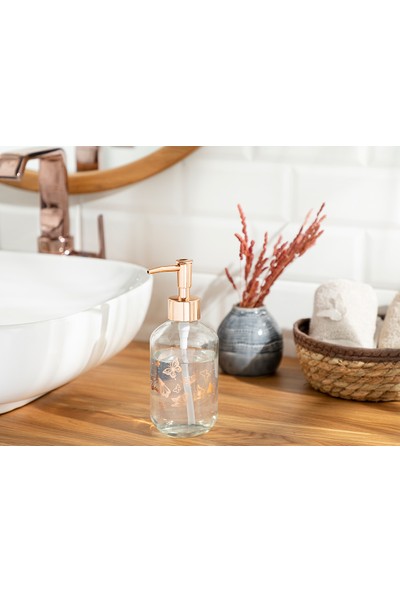English Home Butterfly Banyo Sıvı Sabunluk 7X19 cm Rose Gold English Home Butterfly Banyo Sıvı Sabunluk 7X19 cm Rose Gold