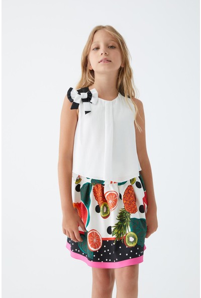 B&G Store Kız Çocuk Desenli Etek