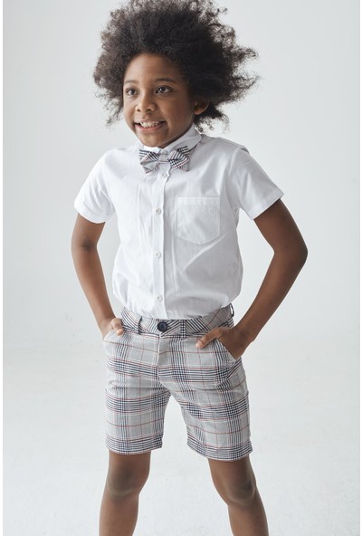 B&G Store Erkek Çocuk Beyaz Gömlek