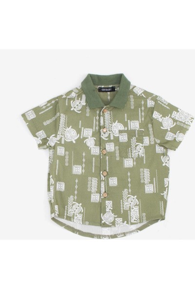B&G Store Erkek Bebek Desenli Gömlek