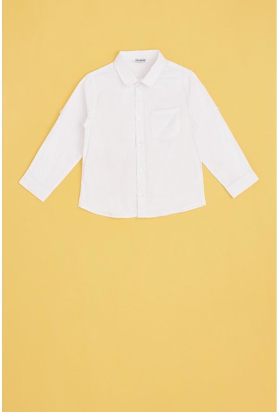 B&G Store Erkek Bebek Beyaz Gömlek