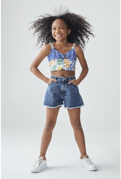 B&G Store Kız Çocuk Jean Şort