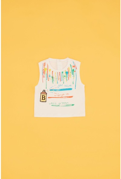 B&G Store Erkek Bebek Beyaz Atlet