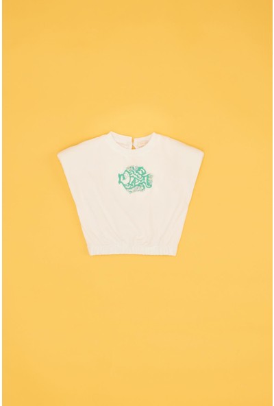 B&G Store Kız Bebek Beyaz Bluz