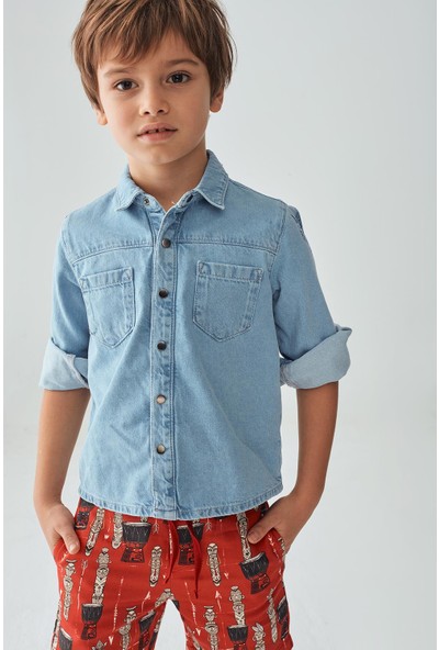 B&G Store Erkek Çocuk Jean Gömlek