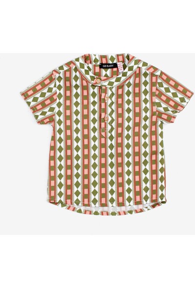 B&G Store Erkek Bebek Desenli Gömlek