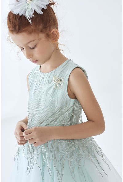 B&G Store Kız Bebek Mint Yeşili Elbise