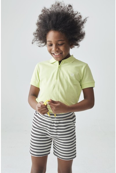 B&G Store Erkek Çocuk Çizgili Şort
