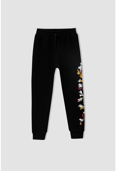 DeFacto Erkek Çocuk Disney Mickey & Minnie Lisanslı Slim Fit Jogger Eşofman Altı W5418A621WN
