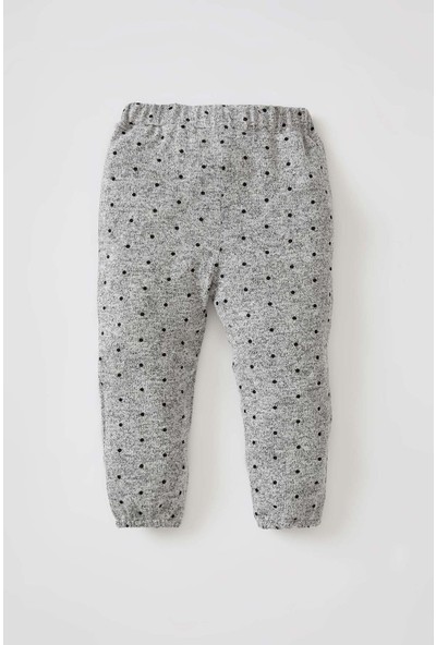 DeFacto Kız Bebek Regular Fit Puantiyeli Tayt W4580A221WN