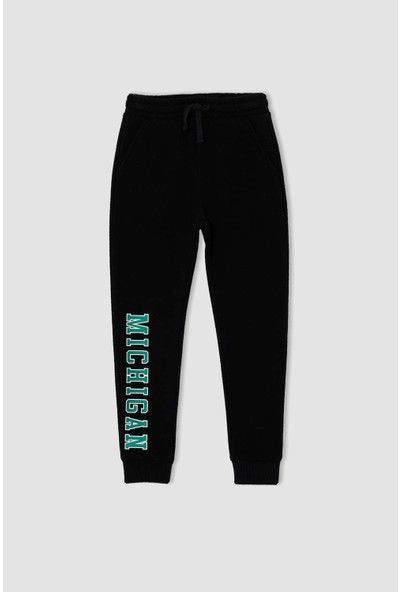 DeFacto Erkek Çocuk Regular Fit Baskılı Jogger Eşofman Altı W4589A621WN