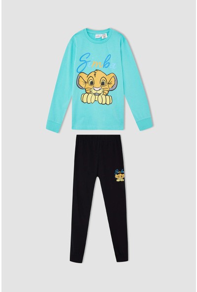 DeFacto Erkek Çocuk Lion King Lisanslı Uzun Kollu Pijama Takımı W2828A621WN