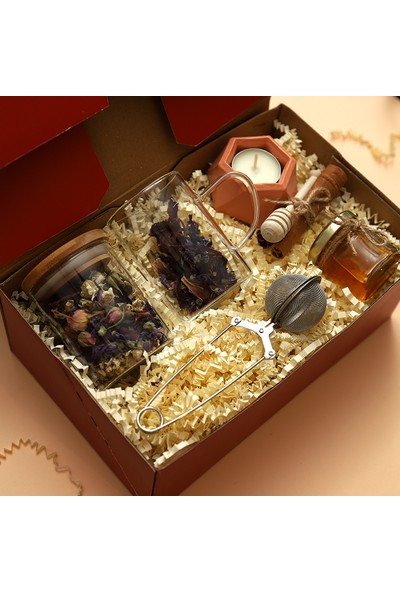 Armoni Konsept Hediyelik Kışa Özel Bitki Çayı, Kupa, Bal, Tarçın Hediye Kutusu