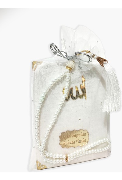 Tesbih Yasin Dünyası Inci Tesbihli Keseli Kadife Yasin 10 Adet Set