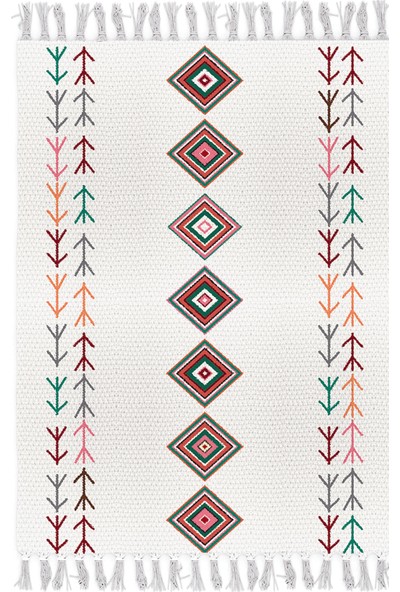 Karnaval Home Etnik Otantik Vintage Desenli Yıkanabilir Saçaklı Uşak Dokuma Kilim PETRA-9044 Karnaval Home Etnik Otantik Vintage Desenli Yıkanabilir Saçaklı Uşak Dokuma Kilim PETRA-9044