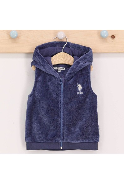 U.S. Polo Assn. U.s. Polo Assn Kapşonlu Bebek Yeleği USB533 U.S. Polo Assn. U.s. Polo Assn Kapşonlu Bebek Yeleği USB533