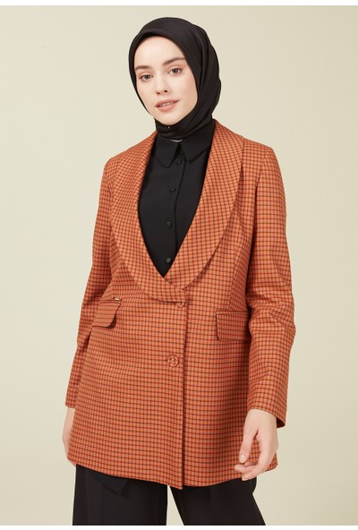 SETRMS Kiremit Düğme Detaylı Blazer Ceket 2217030 SETRMS Kiremit Düğme Detaylı Blazer Ceket 2217030