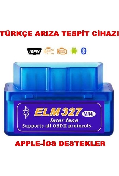 Lovyco Elm 327 Apple-Ios Uyumlu Tek Ürün,araç Arıza Tespit ve Silme Cihazı Türkçe Obd2 V2,1 (Mavi) Lovyco Elm 327 Apple-Ios Uyumlu Tek Ürün,araç Arıza Tespit ve Silme Cihazı Türkçe Obd2 V2,1 (Mavi)