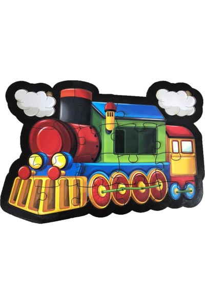 Farbu Oyuncak Tren 18 Pcs Eğitici Ahşap Puzzle FBP34 Farbu Oyuncak Tren 18 Pcs Eğitici Ahşap Puzzle FBP34