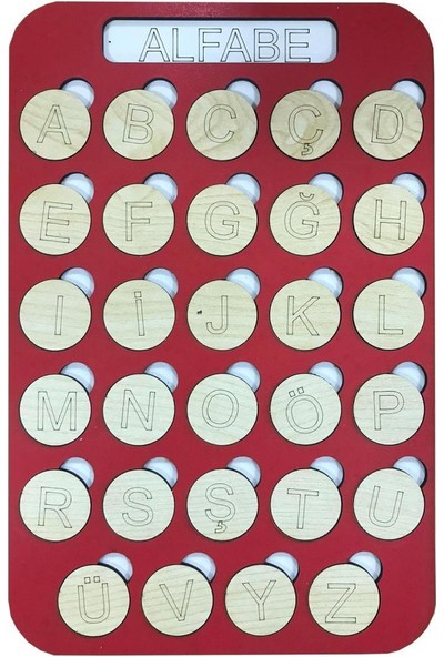 Farbu Oyuncak Kırmızı Alfabe Büyük-Küçük Harf Eşleştirme 29 Pcs Eğitici Ahşap Puzzle FBP27 Farbu Oyuncak Kırmızı Alfabe Büyük-Küçük Harf Eşleştirme 29 Pcs Eğitici Ahşap Puzzle FBP27